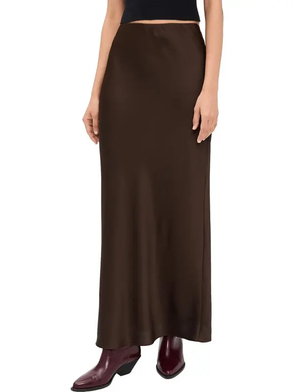 Jenni Kayne Nina Slip Skirt - Chocolate