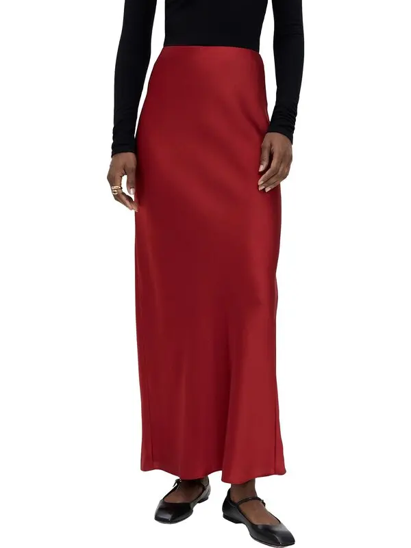 Jenni Kayne Nina Slip Skirt - Crimson