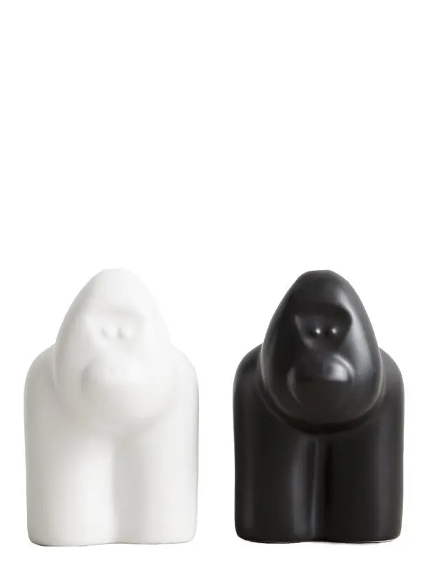 Jonathan Adler Gorilla Salt & Pepper Set - Black/white