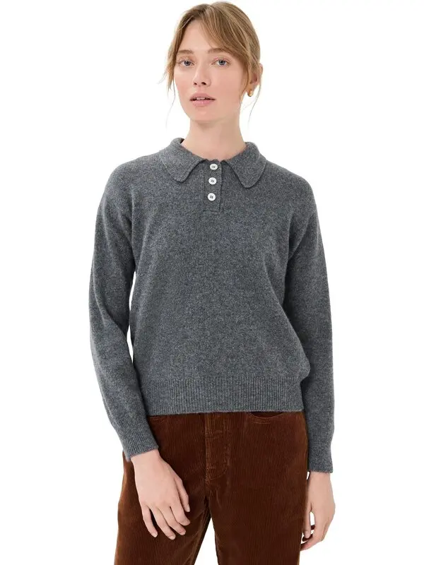 Daughter Edith Polo Shirt - Derby Grey