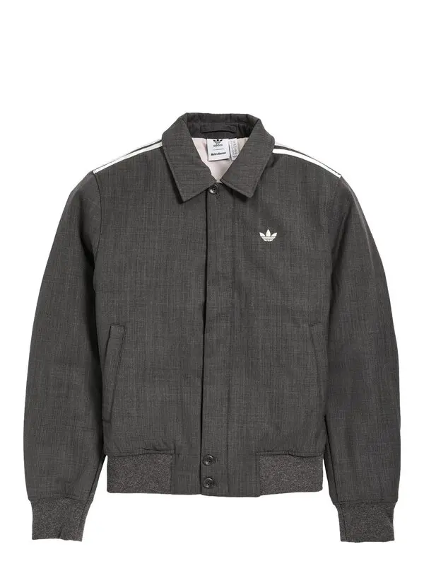 WALES BONNER X ADIDAS Wool Blouson Jacket - Dark Grey Heather