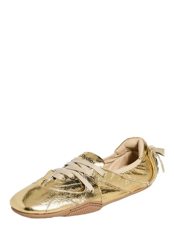 Acne Studios Bilaria Foil Winter Sneakers - Gold