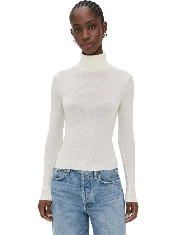 FAVORITE DAUGHTER The Amelia Long Sleeve Top - Ivory