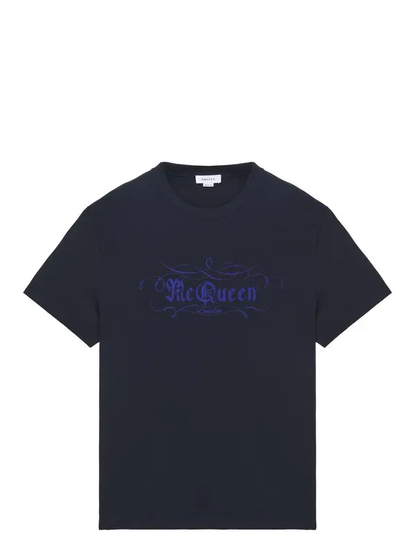 Alexander McQueen Cotton Logo T-shirt - Neutral