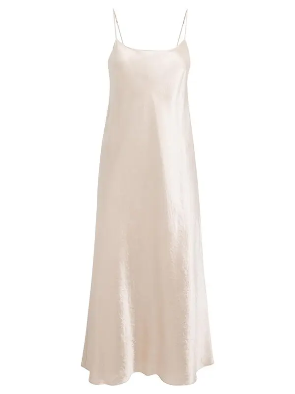 Vince Sleeveless Slip Midi Dress - Ivory