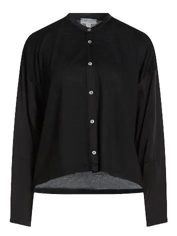 Crossley Knitted Satin Shirt - Black