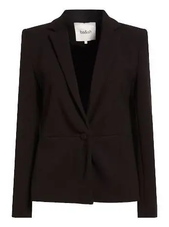 Ba&sh Woven Single-breasted Blazer - Black
