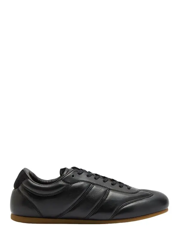 LEMAIRE Soft Runner Leather Sneakers - Black