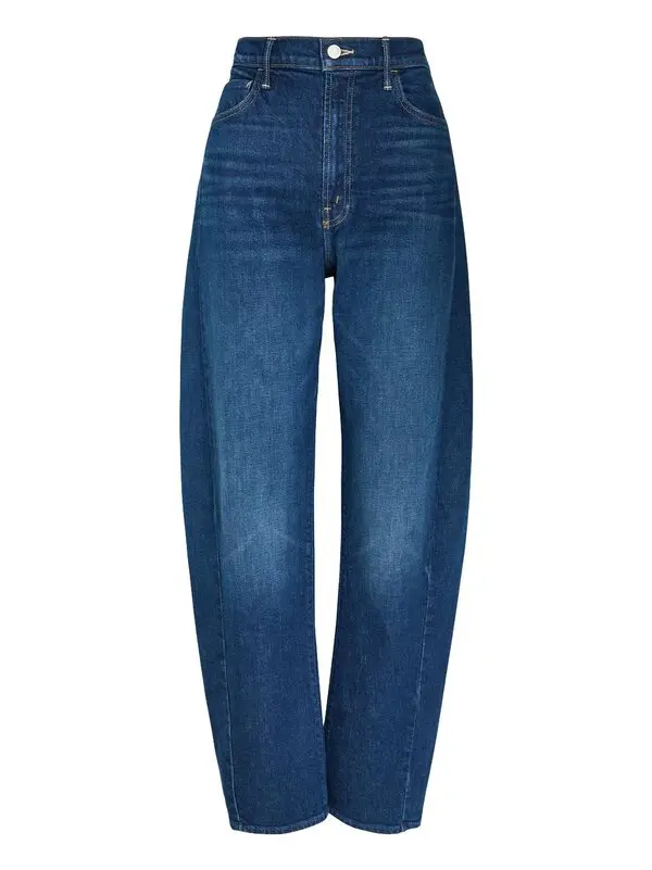 MOTHER The Full-pipe Skimp Barrel-leg Jeans - Blue