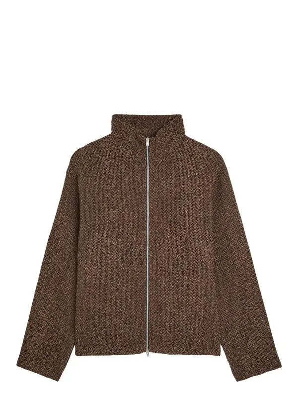 Our Legacy Shrunken Knit Polo Jumper - Brown