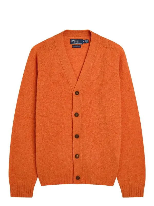 Polo Ralph Lauren Brushed Wool Cardigan - Orange
