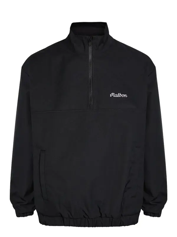 MALBON Logo-embroidered Twill Jacket - Black