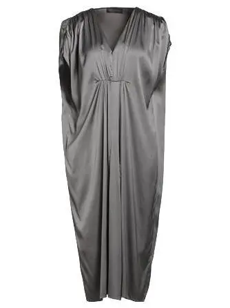 CAPRICCI DI MAGLIA Midi Satin Dress - Grey
