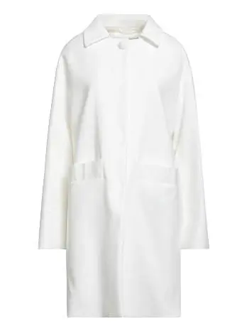 Herno Twill Overcoat - White