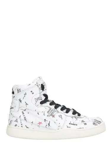 DIADORA HERITAGE Leather High-top Sneakers - White