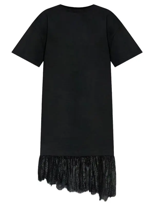 Munthe Lace-trim T-shirt Dress - Black