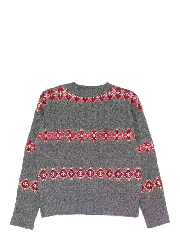 CECILIA PRADO Patterned Knit Sweater - Grey