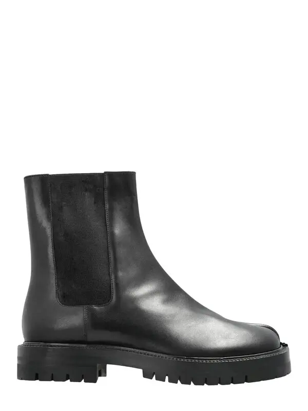 MAISON MARGIELA Tabi Elasticated-sides Chelsea Boots - Black