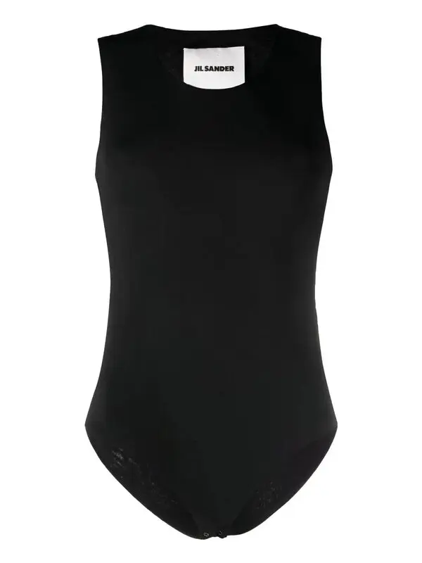 JIL SANDER Crew-neck Vest - Black