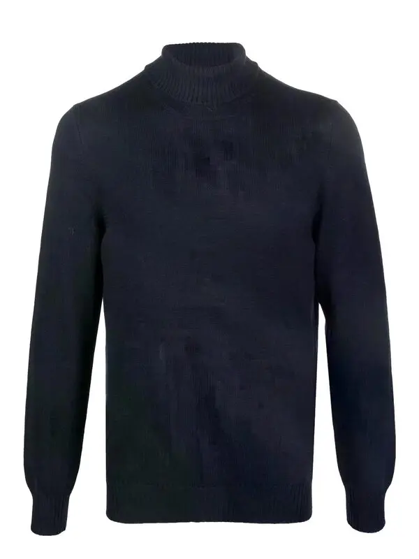 FILERIA Roll Neck Jumper - Blue