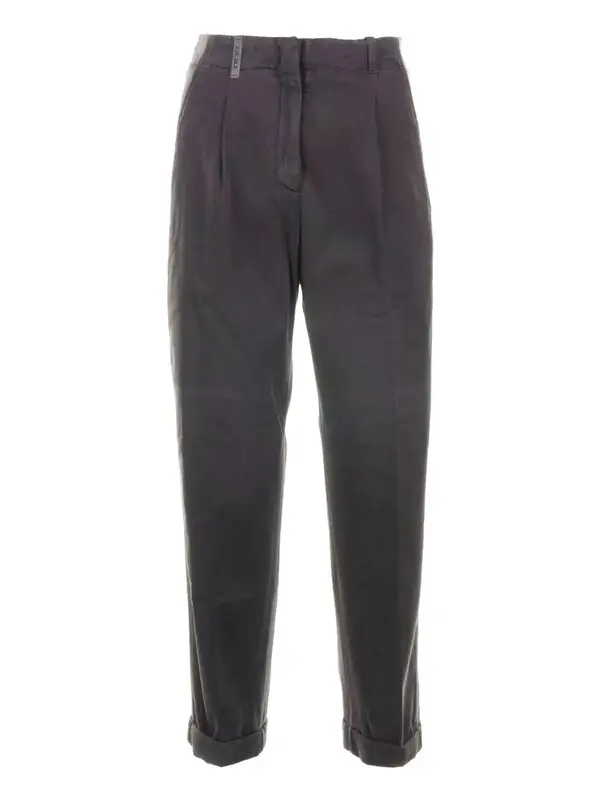 Peserico Pleated Cuffed Trousers - Brown