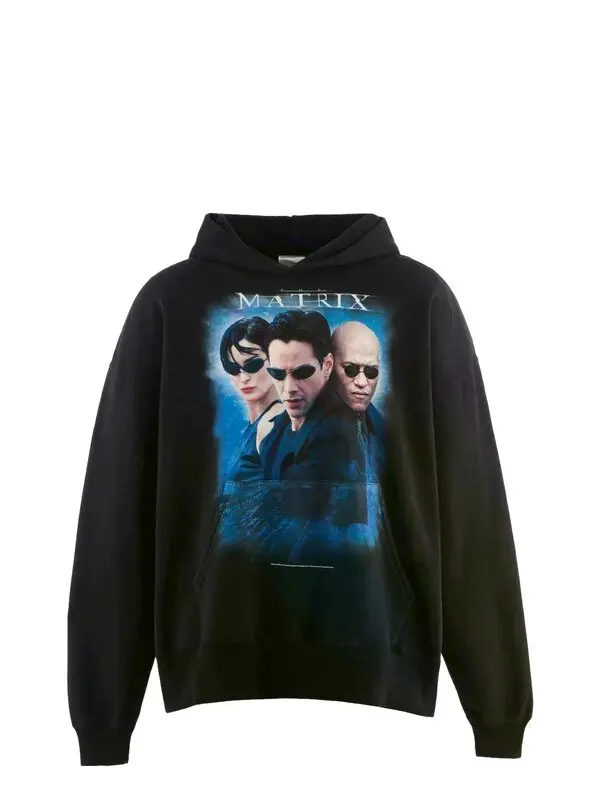 SAINT MXXXXXX Graphic Hoodie - Black