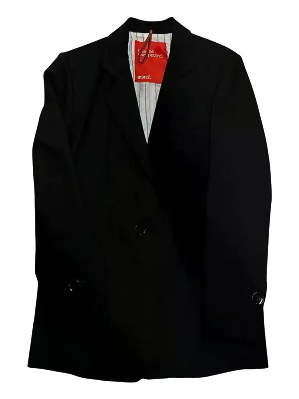 MERCI Buttoned Jacket - Black