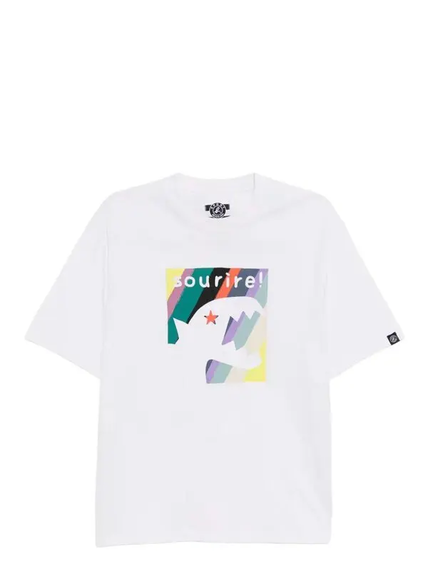 AGNES B. Dino-print T-shirt - White