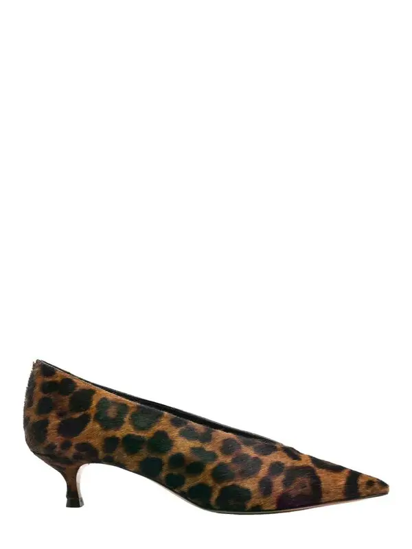 Le Monde Beryl 40mm Babouche Pointed Toe Pumps - Brown