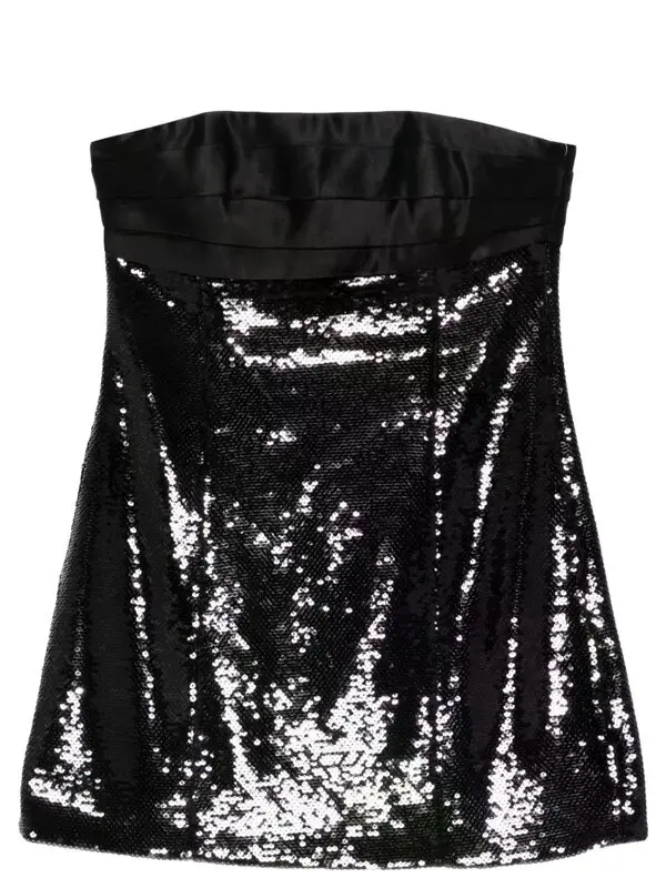 Retrofete Chentari Sequin Mini Dress - Black
