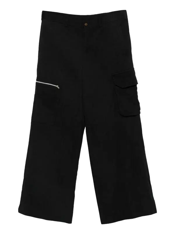 Comme Des Garçons Zip-pocket Cargo Pants - Black