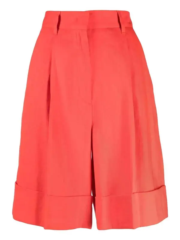 Lorena Antoniazzi Turn-up Hem Shorts - Red