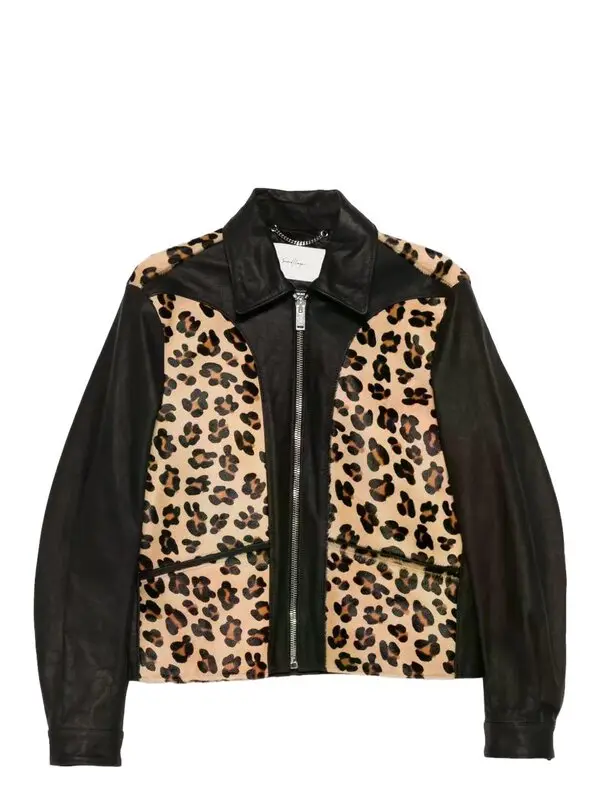SECOND / LAYER Phreak Leopard-print Jacket - Neutrals