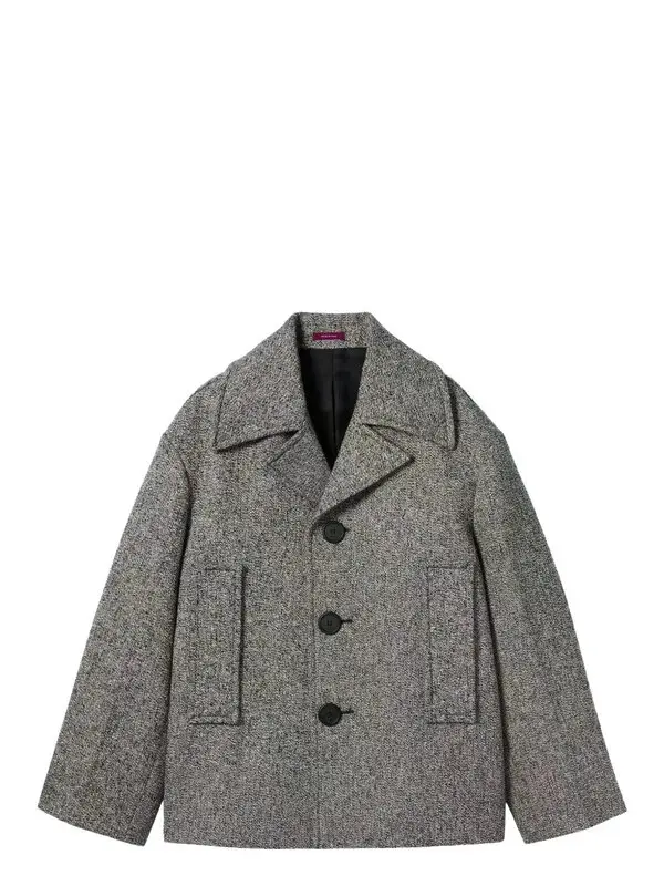 Gucci Single-breasted Caban Coat - Grey