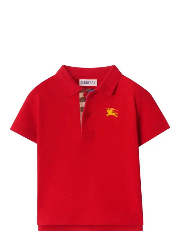 Burberry Cotton Piqué Polo Shirt - Pillar Red