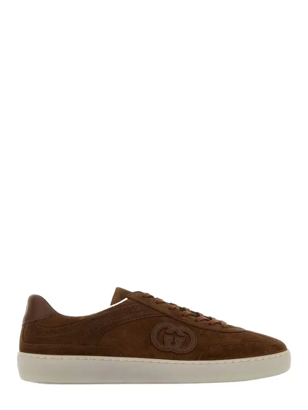 Gucci G75 Suede Sneakers - Brown