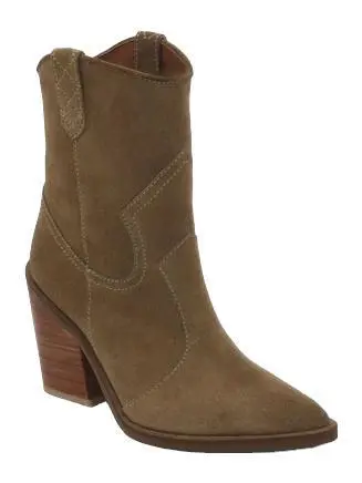 STIVALI NEW YORK Strength Western Cowboy Boots - Mocha Suede
