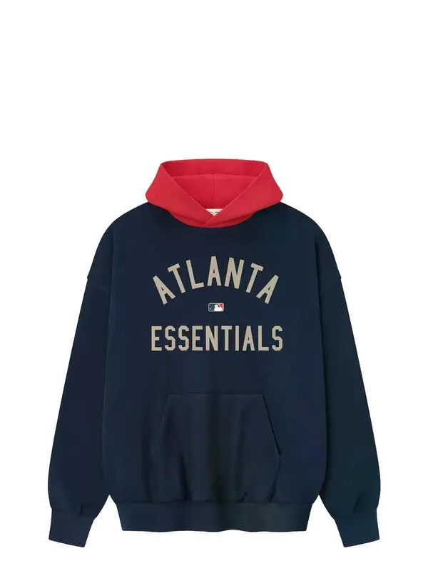 Fear Of God X Mlb Braves Hoodie - Blue