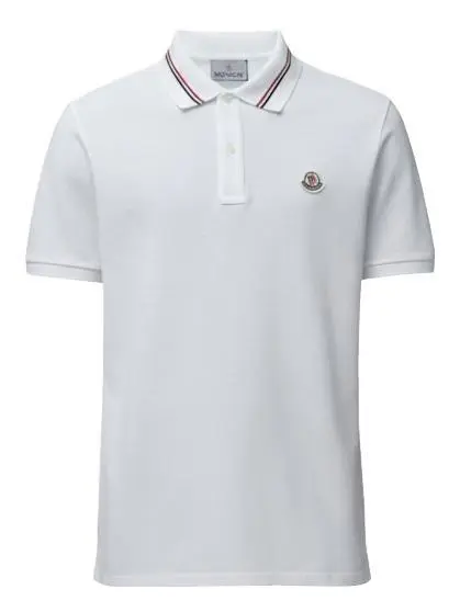 Moncler Logo Polo Shirt - White