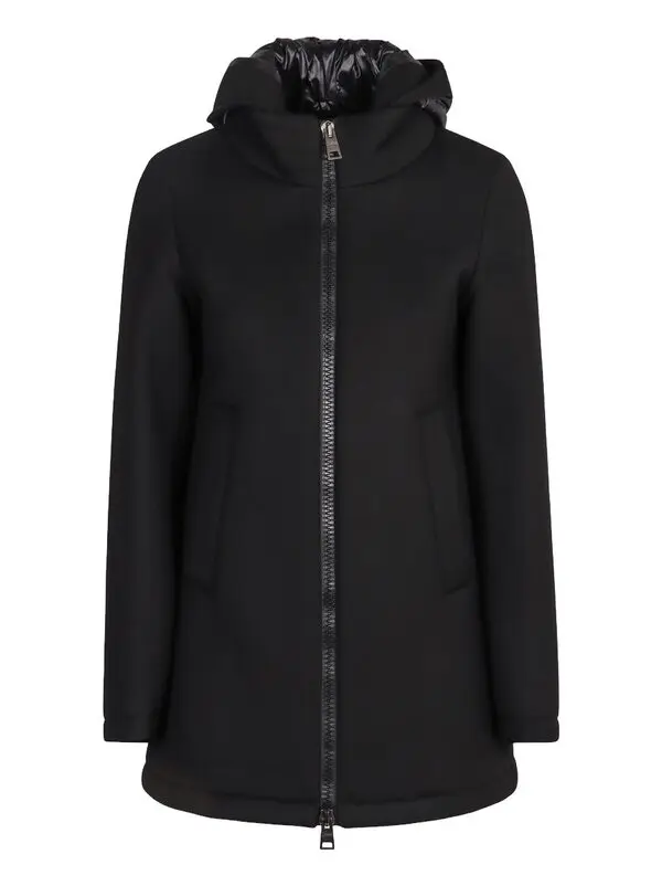 Herno Padded Nylon Parka - Black