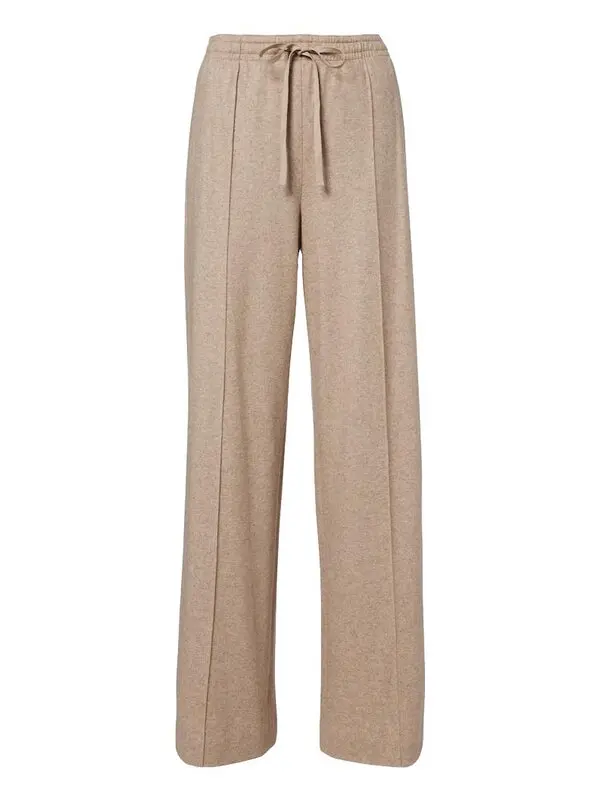 Vince Wool-blend Wide-leg Trousers - Beige