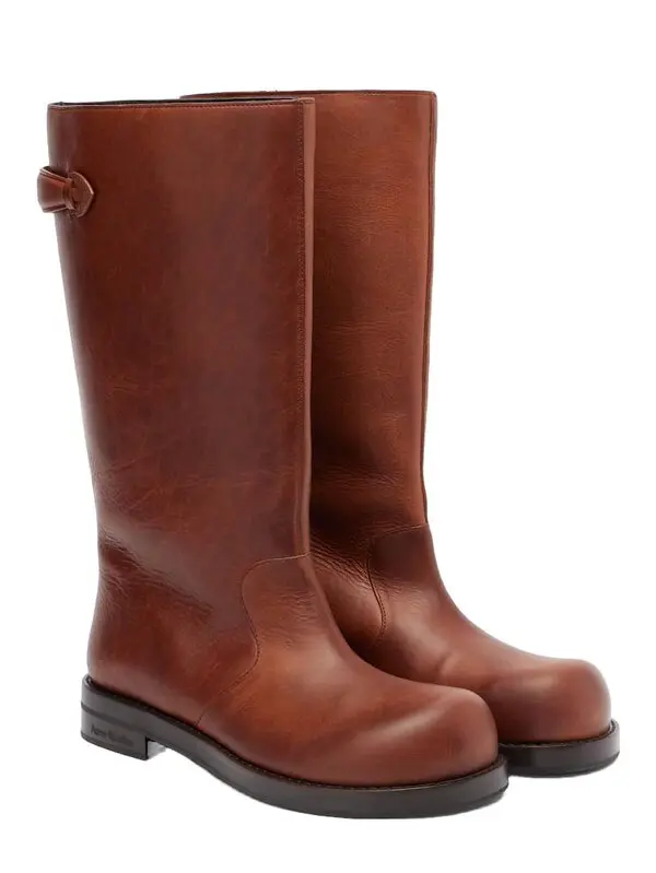 Acne Studios Beshay Leather Mid-calf Boots - Brown