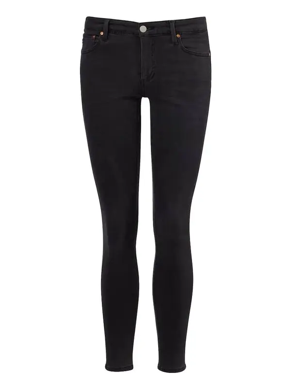 Ag Low-rise Skinny Jeans - Black
