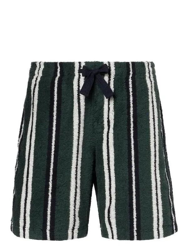 Orlebar Brown Trevone Striped Terry Shorts - Green