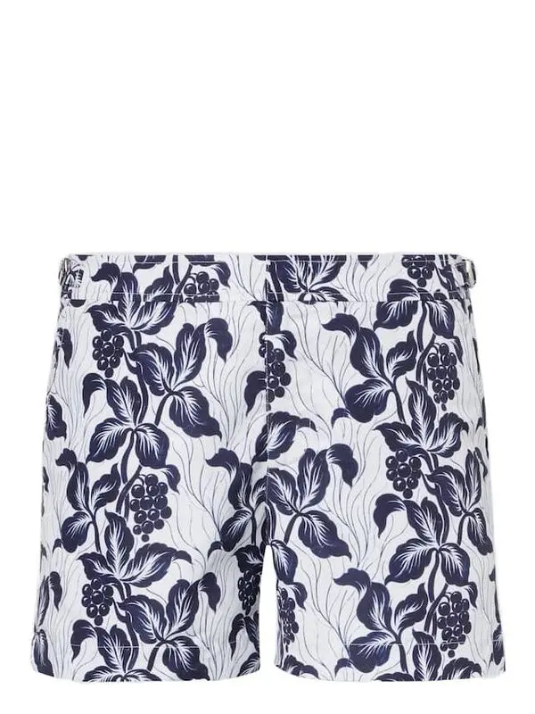 Orlebar Brown Bulldog Floral Swim Trunks - White