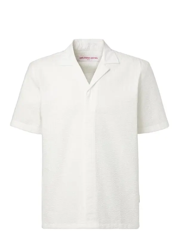Orlebar Brown Maitan Cotton Bowling Shirt - White
