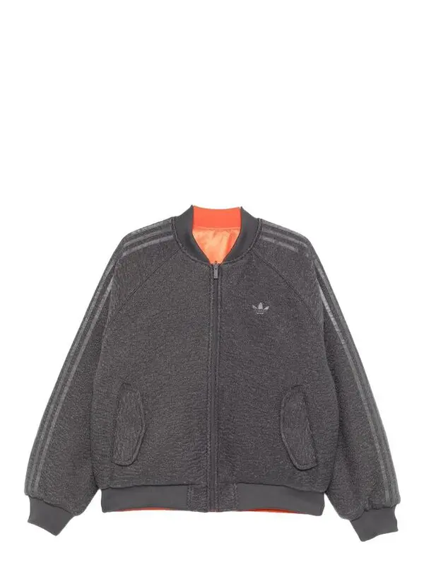 Adidas Three-stripe Jacket - Grey/orange