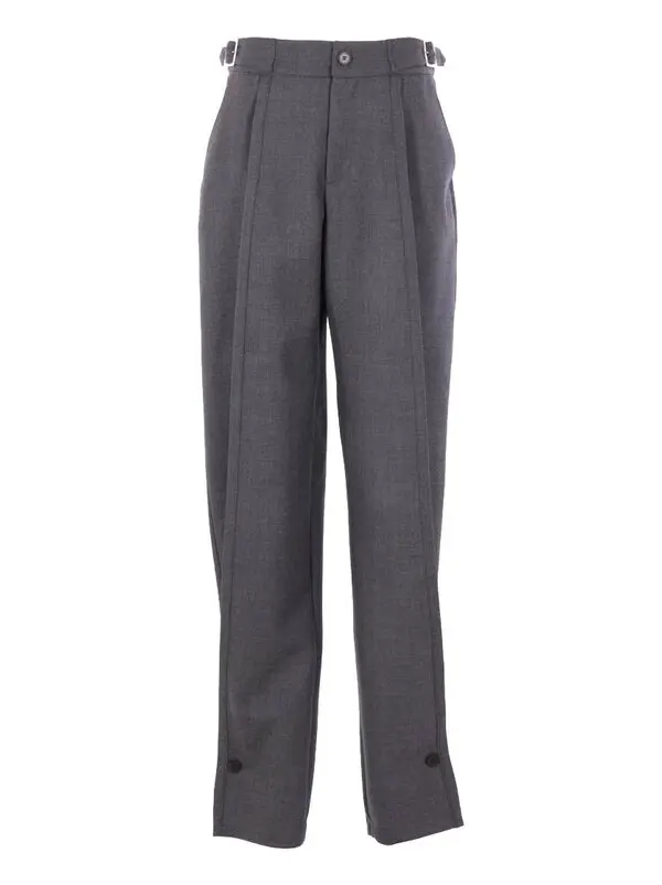 ZOMER High-waist Wool Trousers - Grey