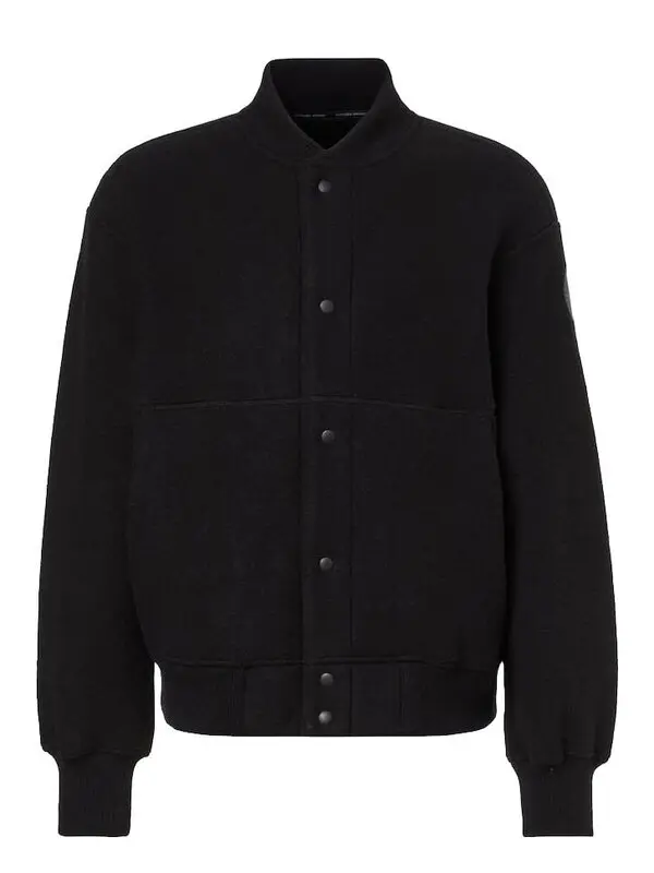 Canada Goose Hudson Wool-blend Bomber Jacket - Black