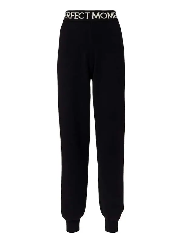 Perfect Moment La Tour Wool-blend Sweatpants - Black